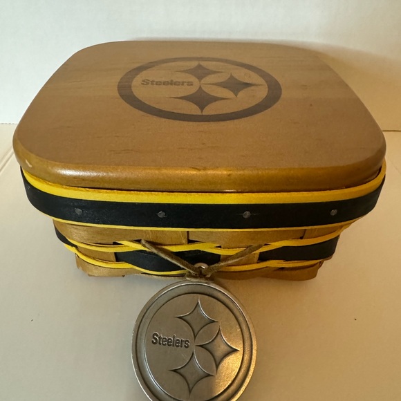 Longaberger | Accents | 20 Longaberger Pittsburgh Steelers Square ...